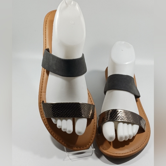 west loop | Shoes | West Loop Double Strap Slip On Sandal Womens Sz 9 ...